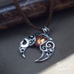 Silver filigree wire crescent moon pendant – Artarina