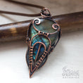 Galactic Radiance: Large Copper Pendant with Stunning Labradorite - Ha ...