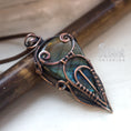 Galactic Radiance: Large Copper Pendant with Stunning Labradorite - Ha ...