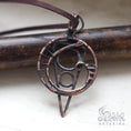 Mathematical jewelry Wire wrapped copper unique geometrical charm sacr ...