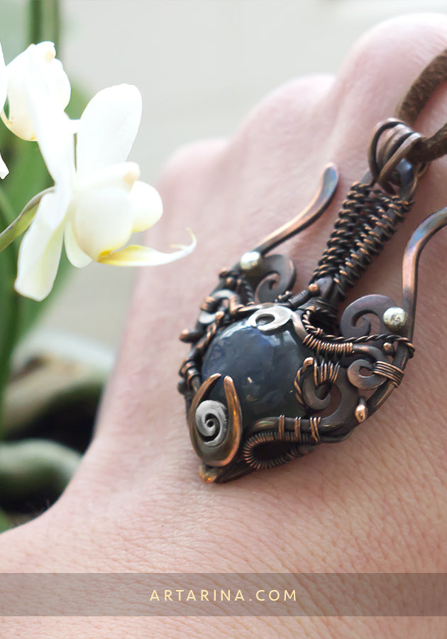 Buy Medieval copper necklace – Artarina