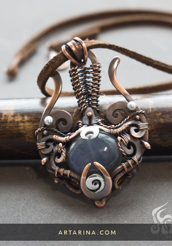 Buy Medieval copper necklace – Artarina